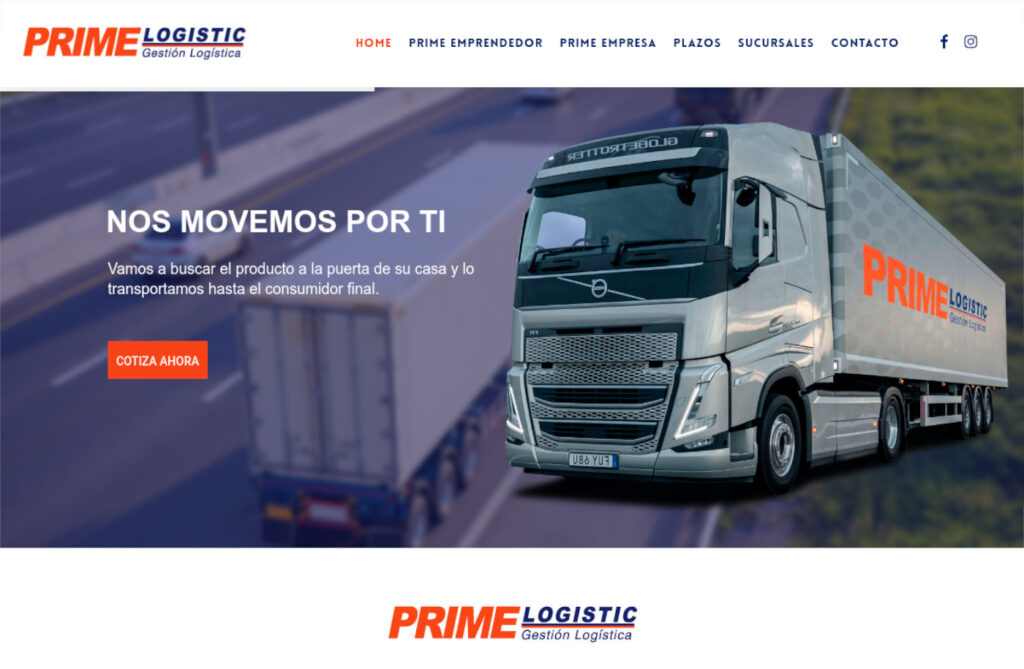 Prime Logistics Web - Precise Future